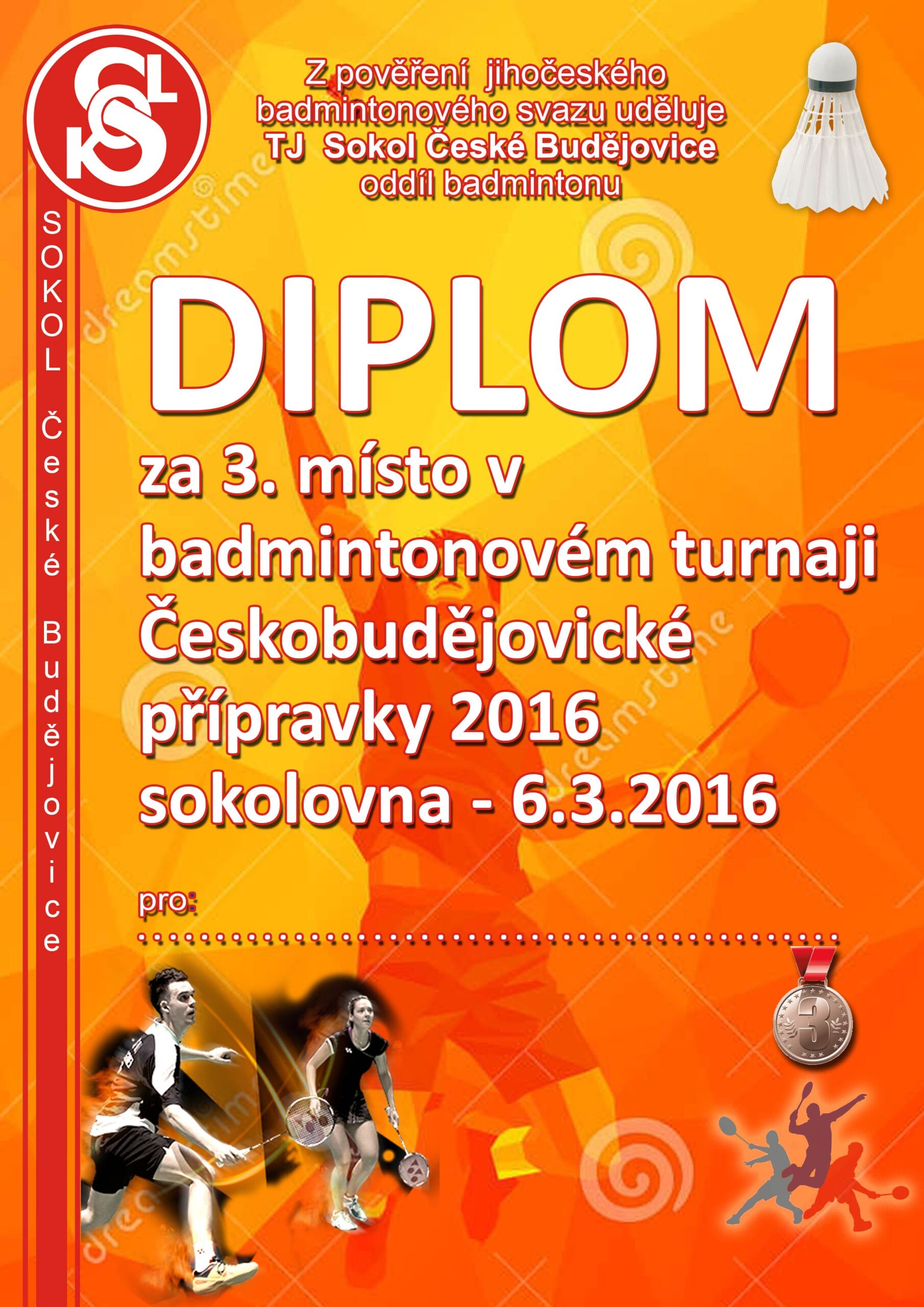 Diplomy - jak šel čas - Badmintonový oddíl